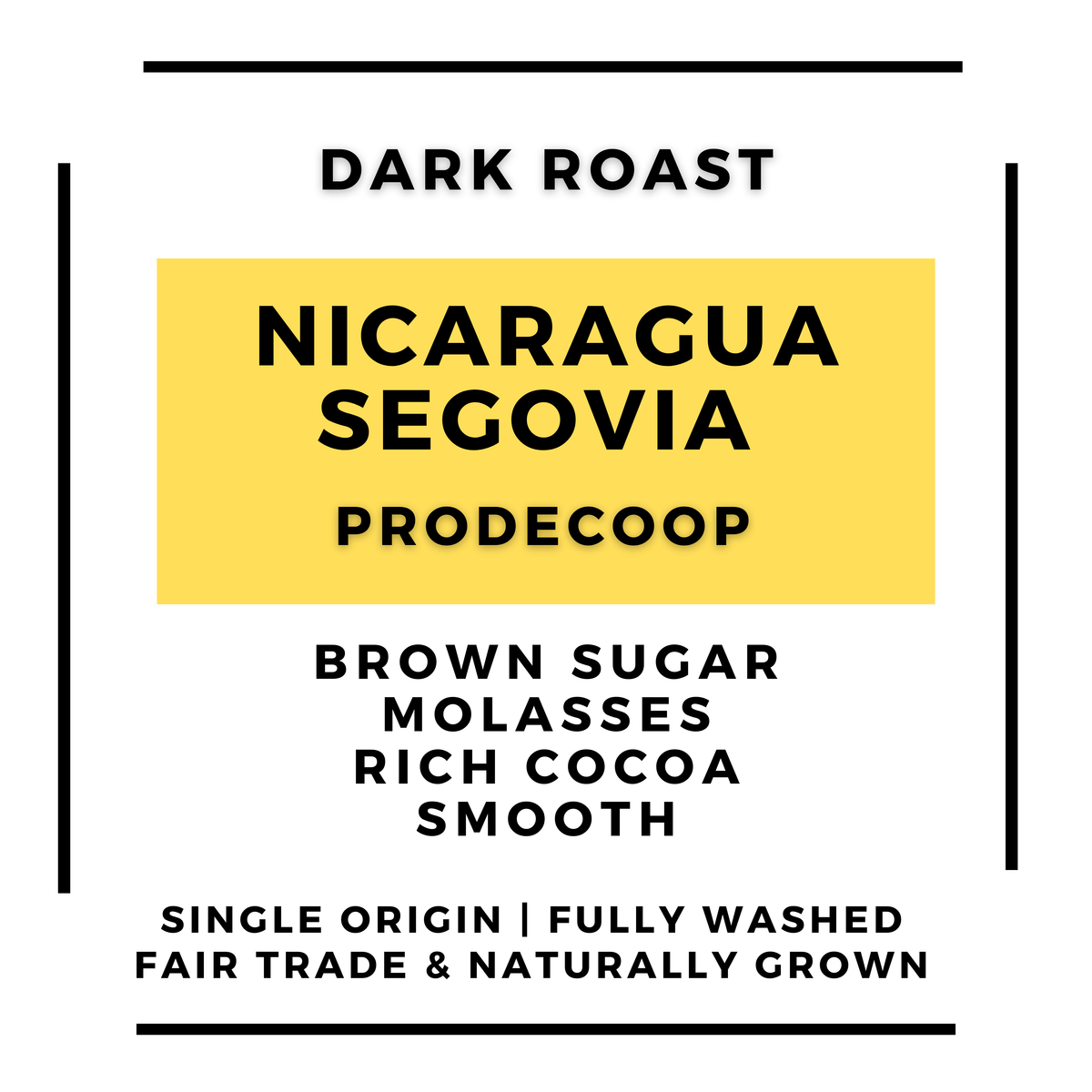 Nicaragua Segovia Roasted Coffee – Fig Leaf Coffee Company